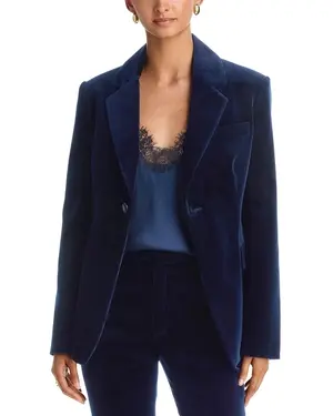 A.L.C. A. L.c Elza Cotton Blend Notch Collar Jacket