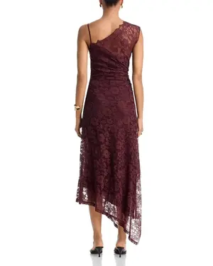 A.L.C. Gia Asymmetric One Shoulder Midi Dress
