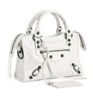 Balenciaga Le City Bag Mini In Optic White