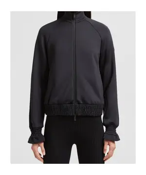 Moncler Logo Patch Zip-up Cardigan