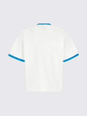 Versace Cotton T-shirt With Graphic Print And Back Logo - White