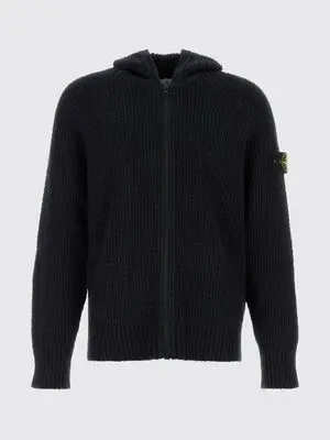 Stone Island Cotton Zip-up Hoodie With Compass Logo