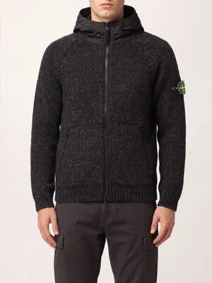 Stone Island Reversible Cotton Knit Cardigan