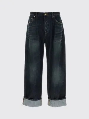 Dolce & Gabbana Wide-leg Cotton Denim Jeans With Cuffs And Logo
