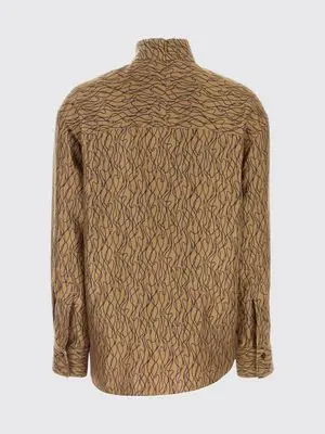 FERRAGAMO Printed Long Sleeve High Neck Top