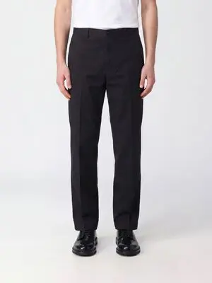 A.p.c. Dylan Straight Fit Cotton Chino Trousers With Mid-rise Waist - Black