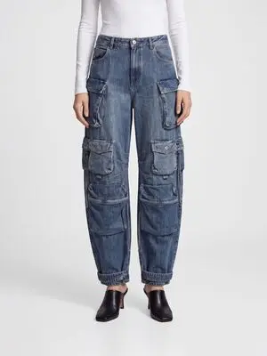 Attico Cargo Denim Trousers