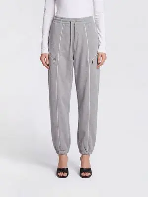 Attico Jersey Jogging Trousers With Elasticated Waist And Embroidered Logo