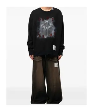 Mihara Yasuhiro Printed Long-sleeve Sweatshirt