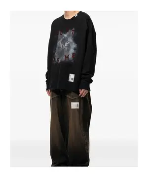 Mihara Yasuhiro Printed Long-sleeve Sweatshirt