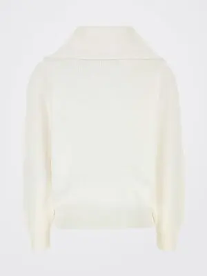 Brunello Cucinelli Quarter Zip Ribbed Sweater