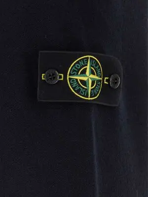 Stone Island Wool Jogging Trousers With Compass Logo And Elasticated Waist