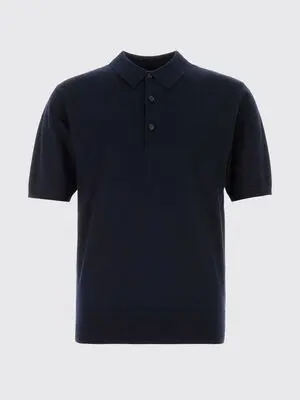 Dries Van Noten Short-sleeved Cashmere Polo Shirt With Three Buttons