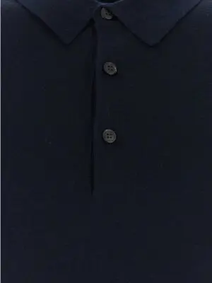 Dries Van Noten Short-sleeved Cashmere Polo Shirt With Three Buttons