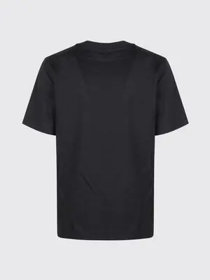 Burberry Cotton T-shirt With Embroidered Equestrian Knight Detail - Black