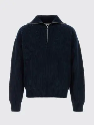 JIL SANDER Relaxed Fit Wool Turtleneck Jumper With Dropped Shoulders - Navy