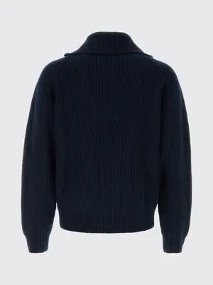 JIL SANDER Relaxed Fit Wool Turtleneck Jumper With Dropped Shoulders - Navy