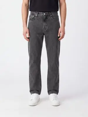 JIL SANDER Wide-leg Five-pocket Jeans In Cotton Denim - Black