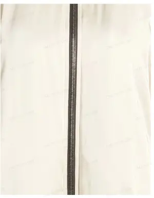 Rick Owens Minimalist Satin Bomber Jacket