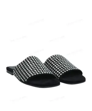 Burberry Rhinestone-embellished Flat Slides