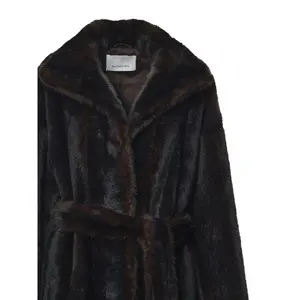 THE FRANKIE SHOP Faux Fur Long Coat