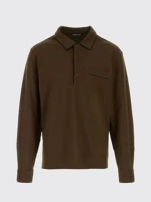TOM FORD Silk And Cotton Long-sleeved Polo Shirt With Patch Pocket