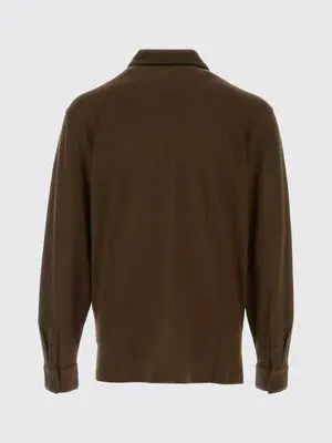 TOM FORD Silk And Cotton Long-sleeved Polo Shirt With Patch Pocket