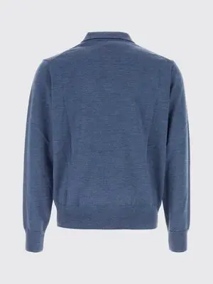 VIVIENNE WESTWOOD Mark Knitted Wool Polo - Blue