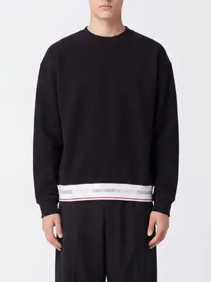 Dsquared2 Relaxed Fit Jacquard Logo Cotton Jumper