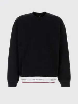 Dsquared2 Relaxed Fit Jacquard Logo Cotton Jumper
