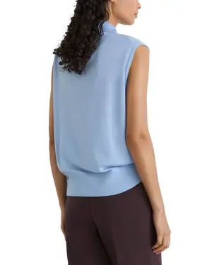 REISS Honey Wool Funnel Neck Top