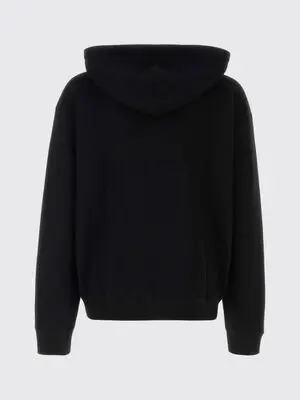 JIL SANDER Two-tone Pure Cotton Zip-up Hoodie - Black