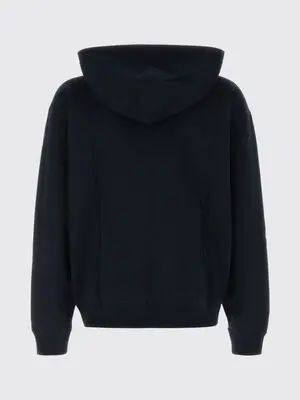 JIL SANDER Two-tone Cotton Hoodie - Blue