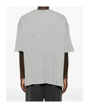 Mihara Yasuhiro Distressed-effect Layered-detail T-shirt - Grey