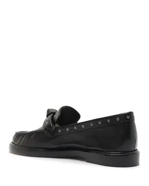 ALEXANDRE BIRMAN Clarita Mini Eyelet Leather Loafers