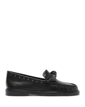 ALEXANDRE BIRMAN Clarita Mini Eyelet Leather Loafers