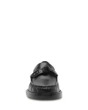 ALEXANDRE BIRMAN Clarita Mini Eyelet Leather Loafers
