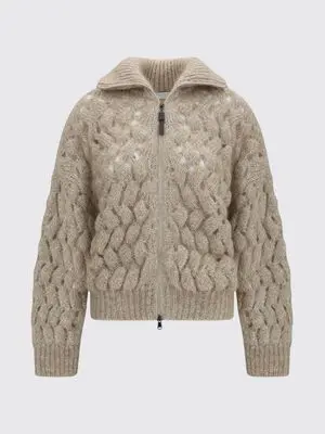 Brunello Cucinelli Zip-up Knit Sweater - Beige