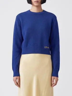 Loewe Long-sleeved Wool Crewneck Jumper - Blue