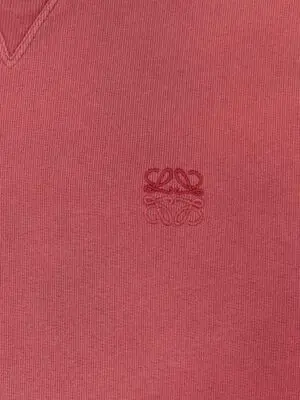 Loewe Crewneck Jumper In Cotton With Tone-on-tone Embroide Anagram