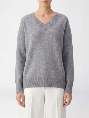 Ermanno Scervino Lace-trimmed Knit Mini Dress In Cashmere And Silk
