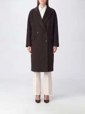 Brunello Cucinelli Long Double Breasted Overcoat - Brown