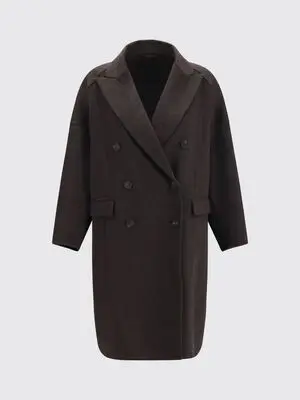 Brunello Cucinelli Long Double Breasted Overcoat - Brown