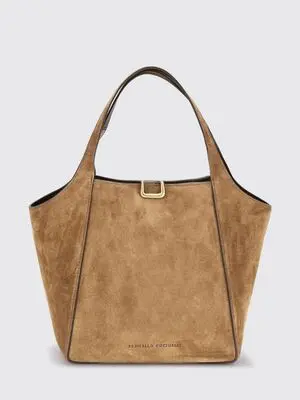 Brunello Cucinelli Suede Shoulder Bag