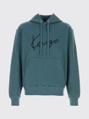Kenzo Cotton Hoody With Contrast Logo