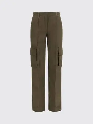 Burberry High-waisted Slim Fit Cotton-blend Cargo Trousers