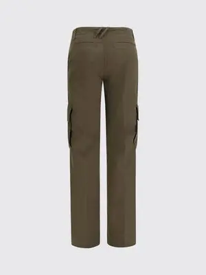 Burberry High-waisted Slim Fit Cotton-blend Cargo Trousers