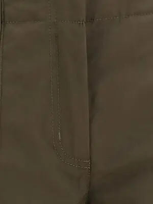 Burberry High-waisted Slim Fit Cotton-blend Cargo Trousers