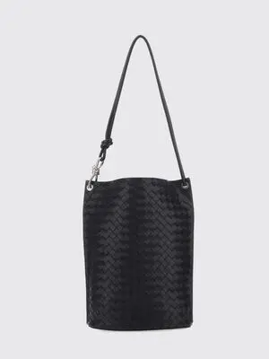 Bottega Veneta Woven Leather Bucket Bag - Black