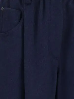 Brunello Cucinelli High-waisted Straight-leg Wool-blend Trousers With Belt Loops